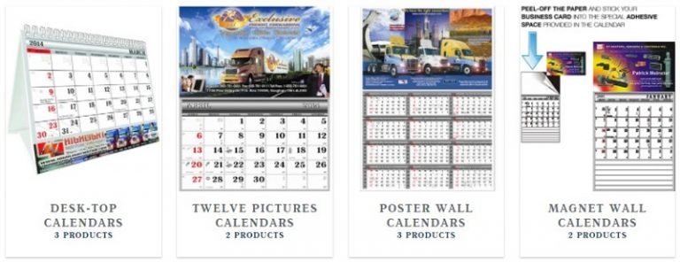 Promotional calendars Logistics, Weeks and Custom Calendars | Promo ...